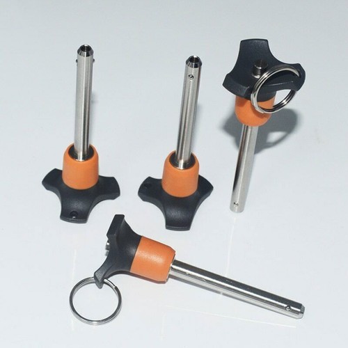 1PC W/Button dia 10MM Release Fasten Pins Self-Locking Ball Pins Detent ...