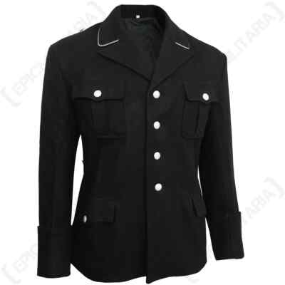 Mens Army Elite Black M32 Officers Tunic - WW2 Wool Repro Uniform ...