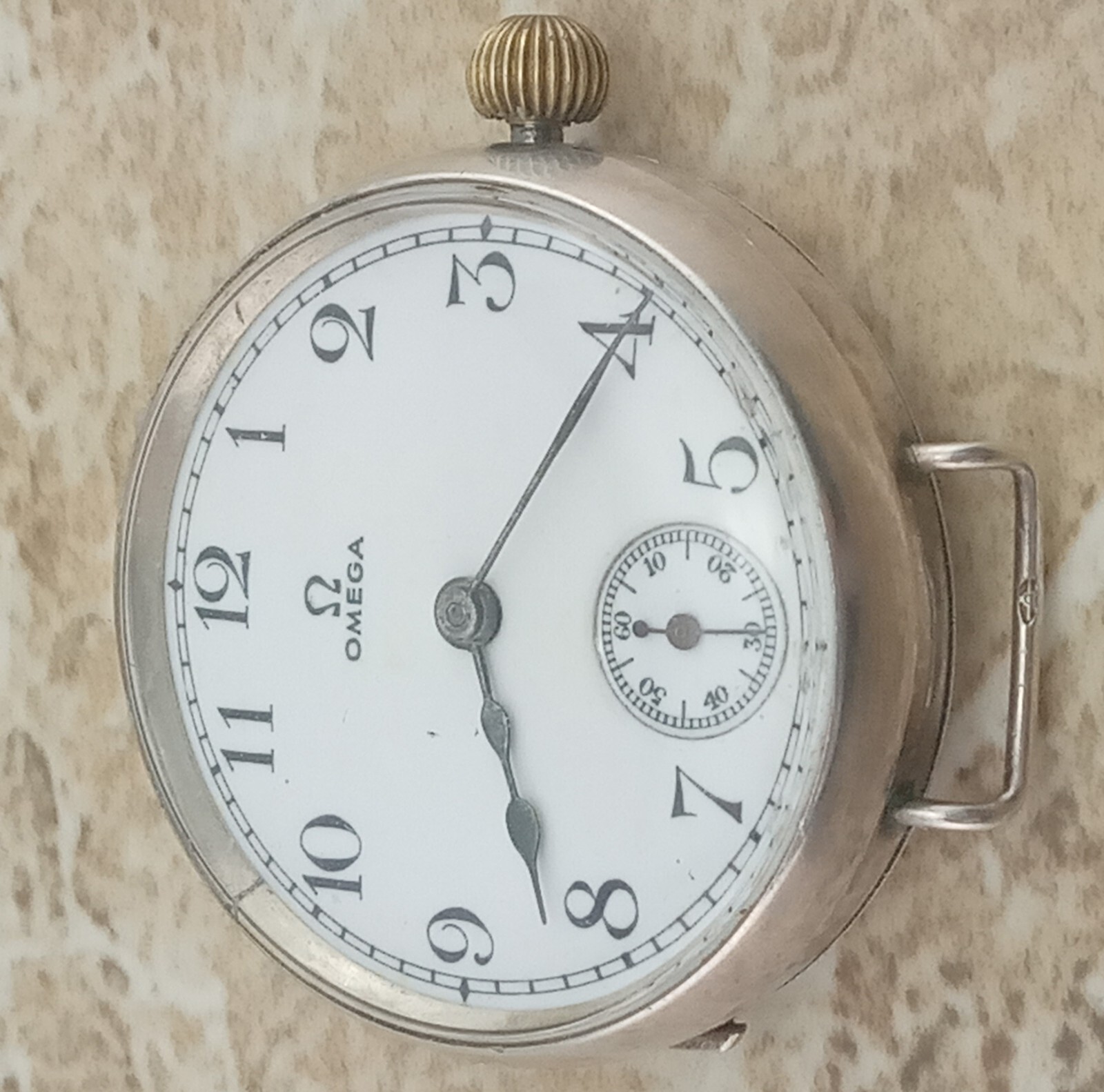 Stunning WW1 Trench Military Officers Silver Omega WristWatch 1916 ...