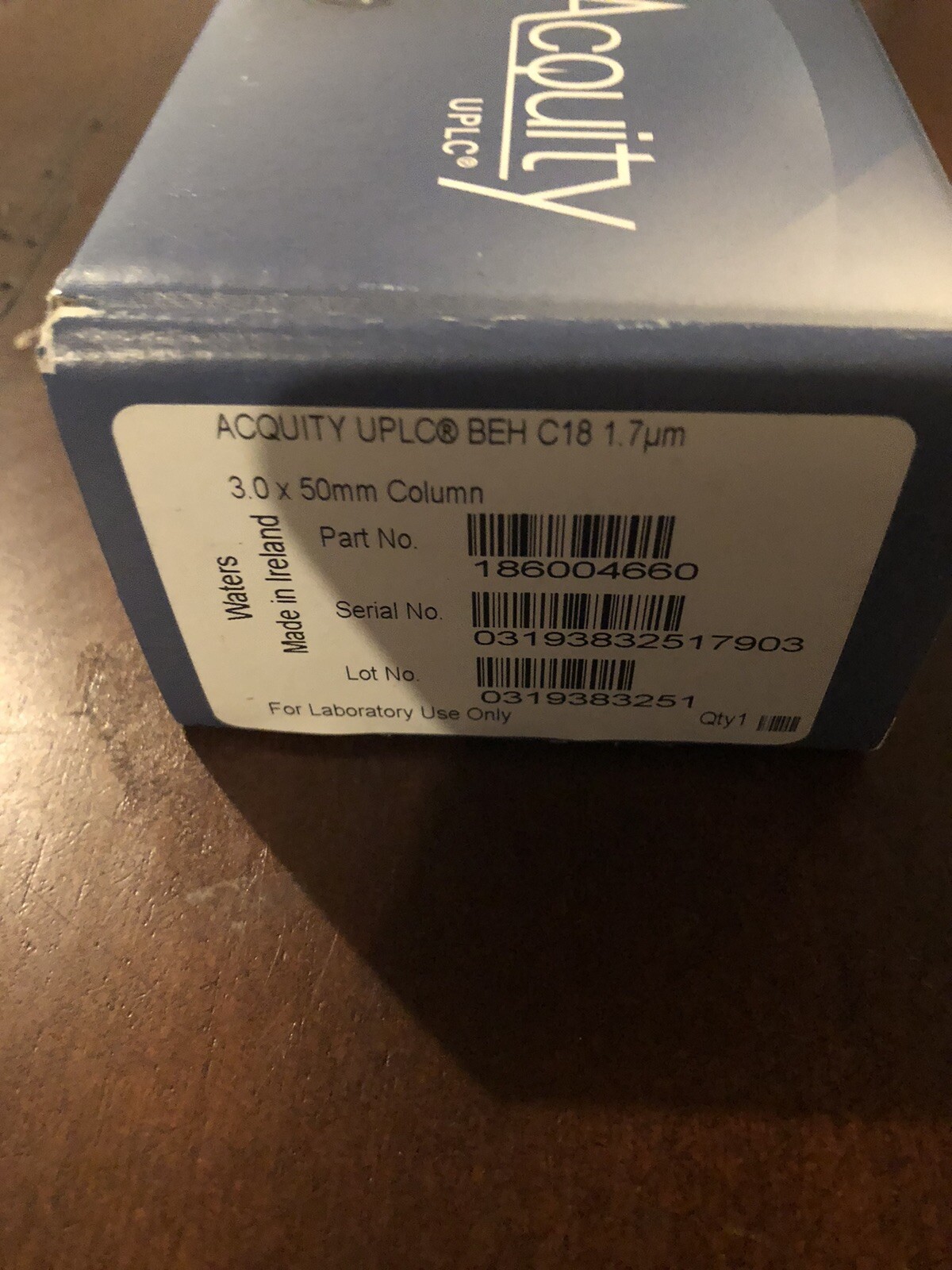 Waters ACQUITY BEH C18 HPLC Column 3.0x 50 mm 1.7 um, brand new | eBay