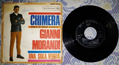 45 Giri Gianni Morandi CHIMERA/UNA SOLA VERITÀ 1968 PROMO Vinile ...