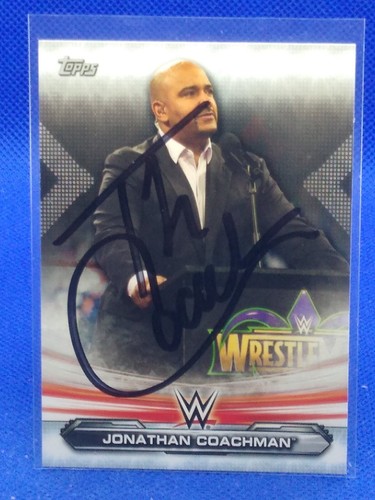 AUTOGRAPH Jonathan Coachman 2019 Topps WWE #36 | eBay