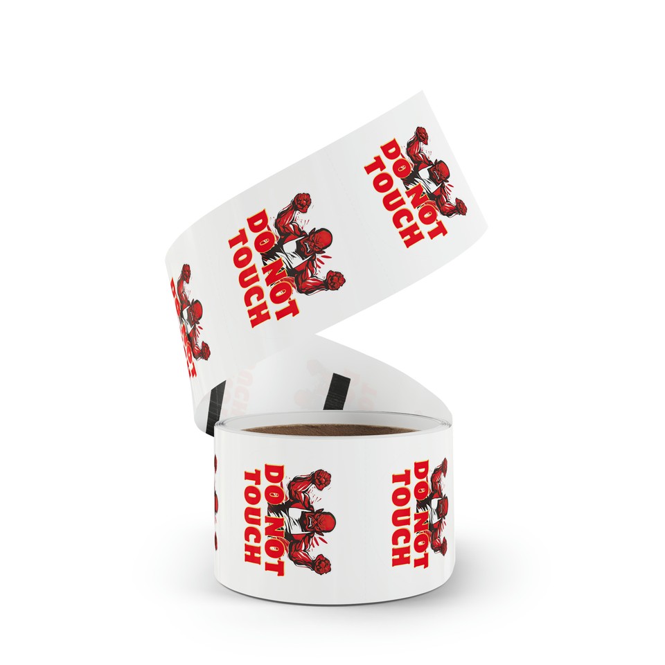 "Do Not Touch" Round Sticker Label Rolls | eBay