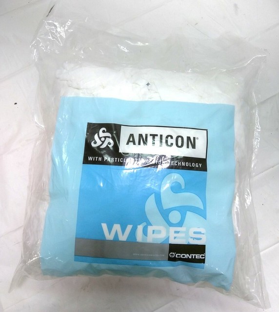 Bag of 150 CONTEC 493200-529 Anticon Clean Room Dry Wipes 95 Capture ...