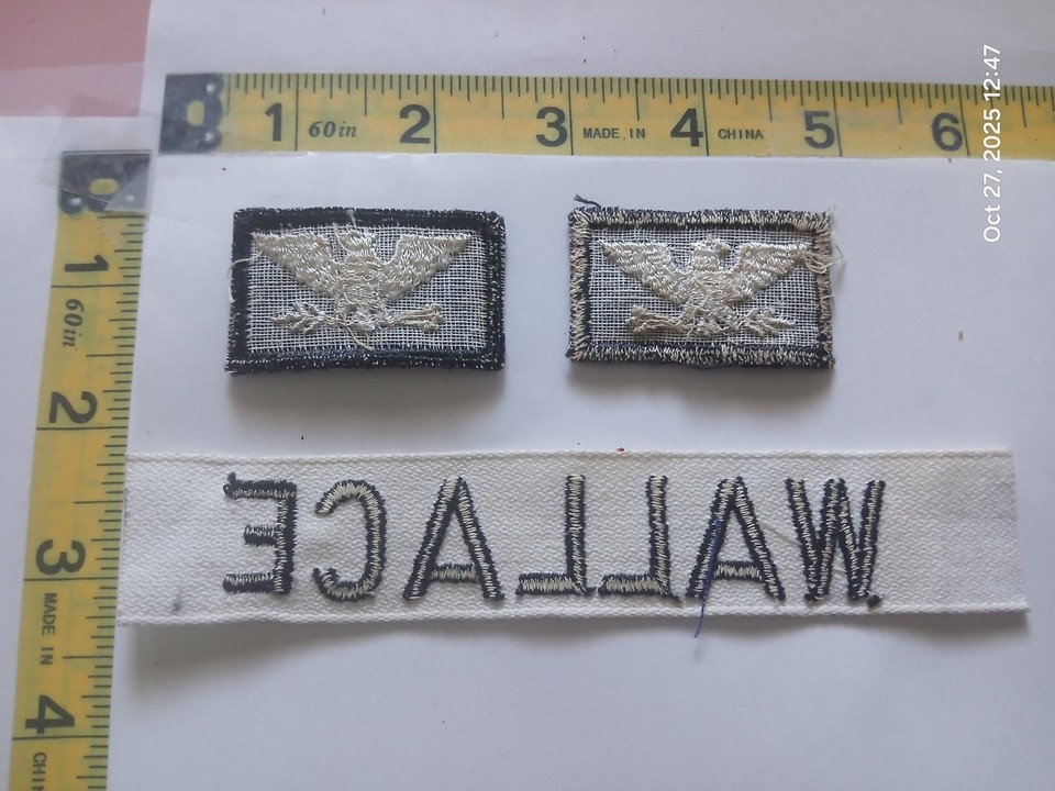 USAF ARMY CLOTH OFFICER RANK INSIGNIA COLONEL 3 PCS. *185* | eBay