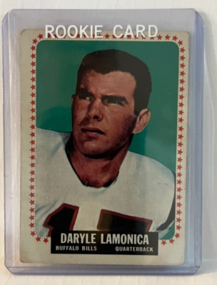 1964 Topps Football #31 Daryle Lamonica Rookie Card Buffalo Bills VG ...