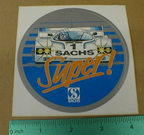 Sachs pushrod suspension system Formula 1 F1 auto Racing NOS Decal ...