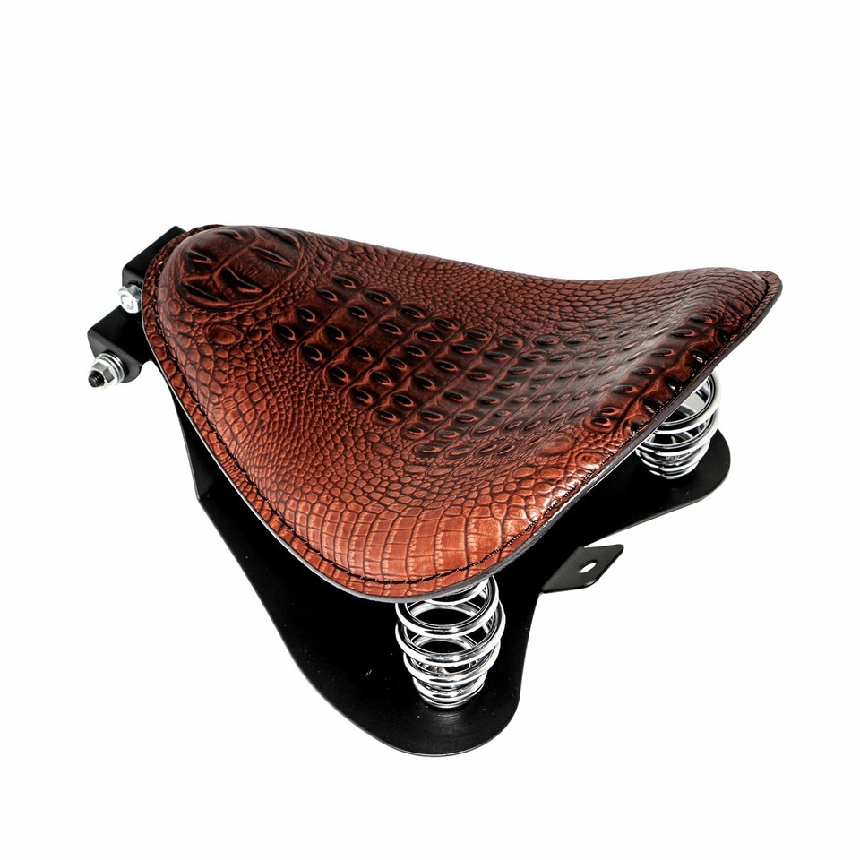 Brown Motocycle Spring Solo Seat For Harley Davidson Heritage Springer ...