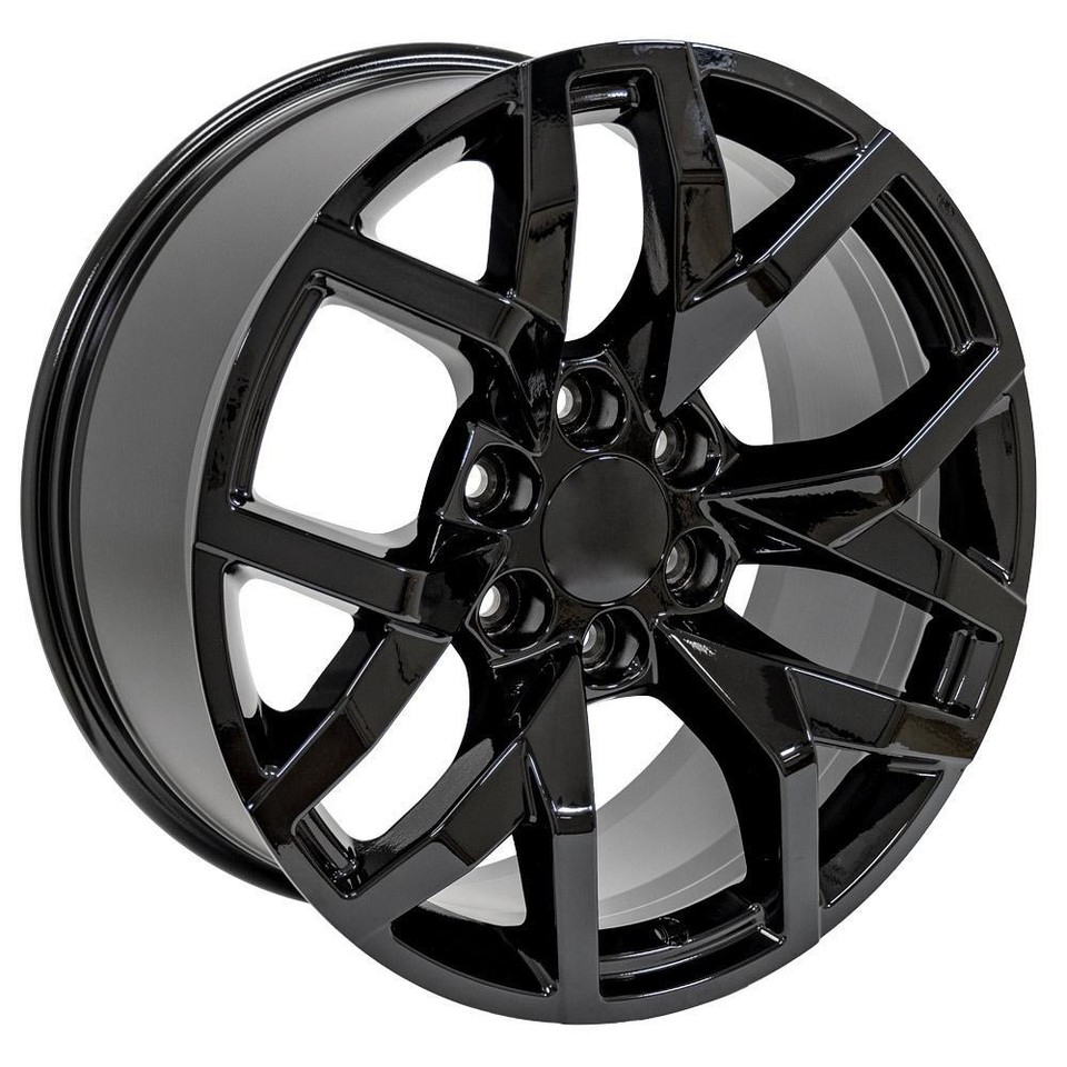 20x9 Gloss Black SEM Wheels & Goodyear Tires Set Fit New Escalade ...