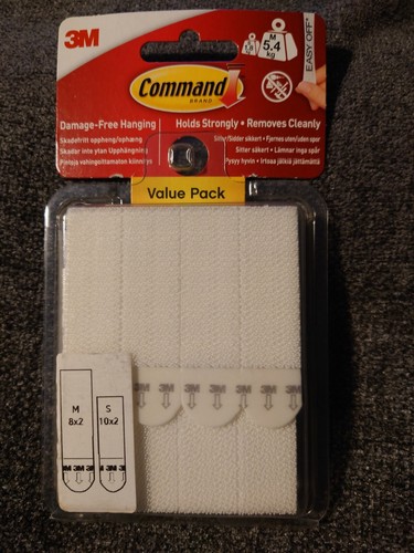3M Comand Strips Self Adhesive Damage Free Wall Hanging Pictures Frames ...