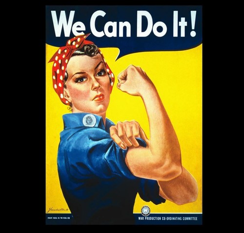 We Can Do It PHOTO World War 2 Propaganda Rosie the Riveter Poster Art ...