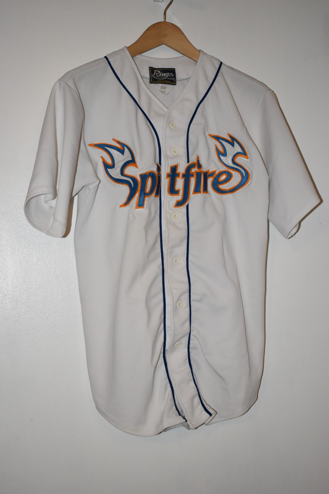 Vintage 90's BASEBALL JERSEY Spitfire #1 Ringor Classics Shirt M 38-40 ...