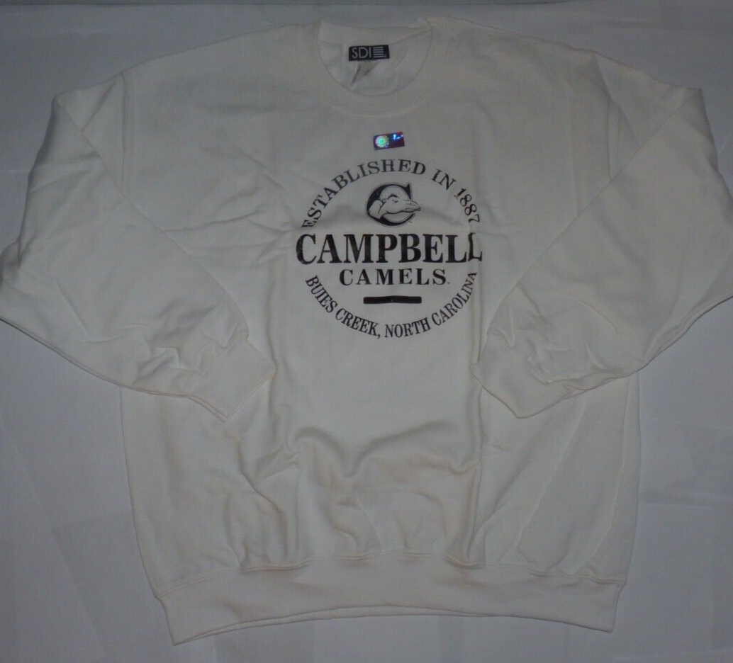 NEW NCAA Campbell Fighting Camels Crew Sweatshirt Men XL X-Large NWT ...