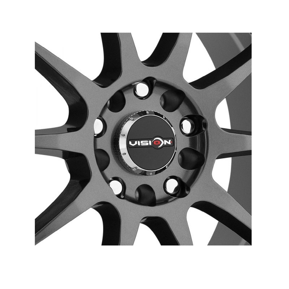 Vision Wheel 425-5603GM38 Single Gunmetal 425 Bane 15X6.5 38 Offset 4x3 ...