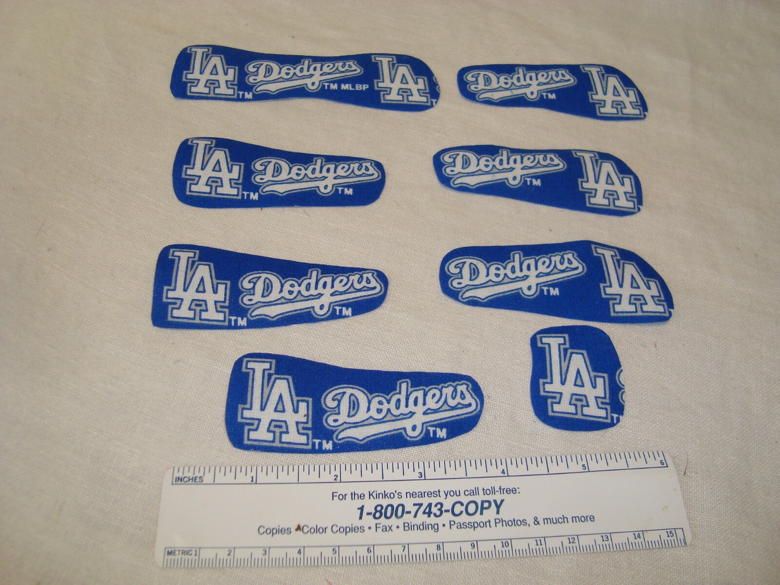 Los Angeles Dodgers Baseball Cotton Fabric Iron-On Patches Appliques | eBay