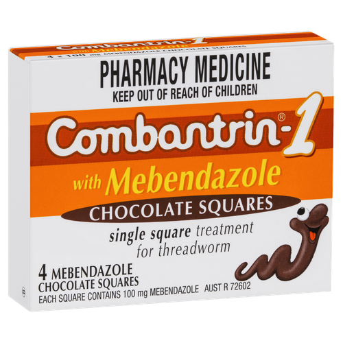 Combantrin-1 4 Chocolate Squares Treatment for Threadworm | eBay Australia