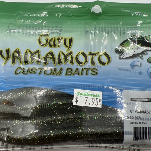Gary Yamamoto 5" Yamasenko 9-10-975. Green Flash. C14 | eBay