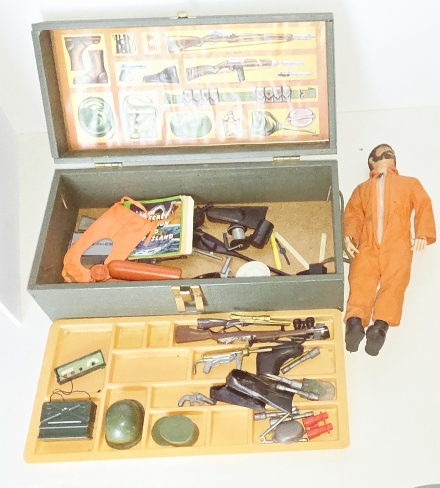 Original Vintage 1964 GI Joe Doll Lot In Wooden Box | eBay