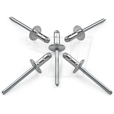 18X Universal Aluminum Steel Rivets 4.8 X 14.2 Mm | eBay