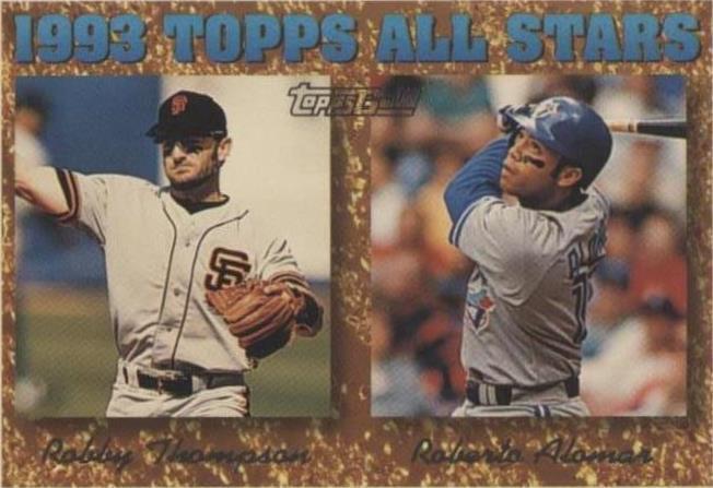 1994 Topps - 1993 Topps All Stars Roberto Alomar, Robby Thompson #385 ...