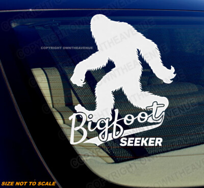 Bigfoot Seeker Sasquatch Funny Joke Car Truck Laptop Sticker Decal ...