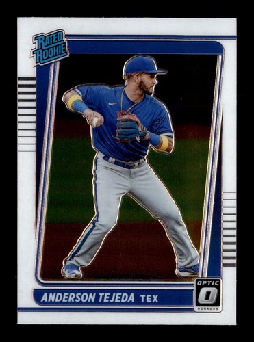 2021 Donruss Optic #84 Anderson Tejeda Rookie Card RC Texas Rangers ...