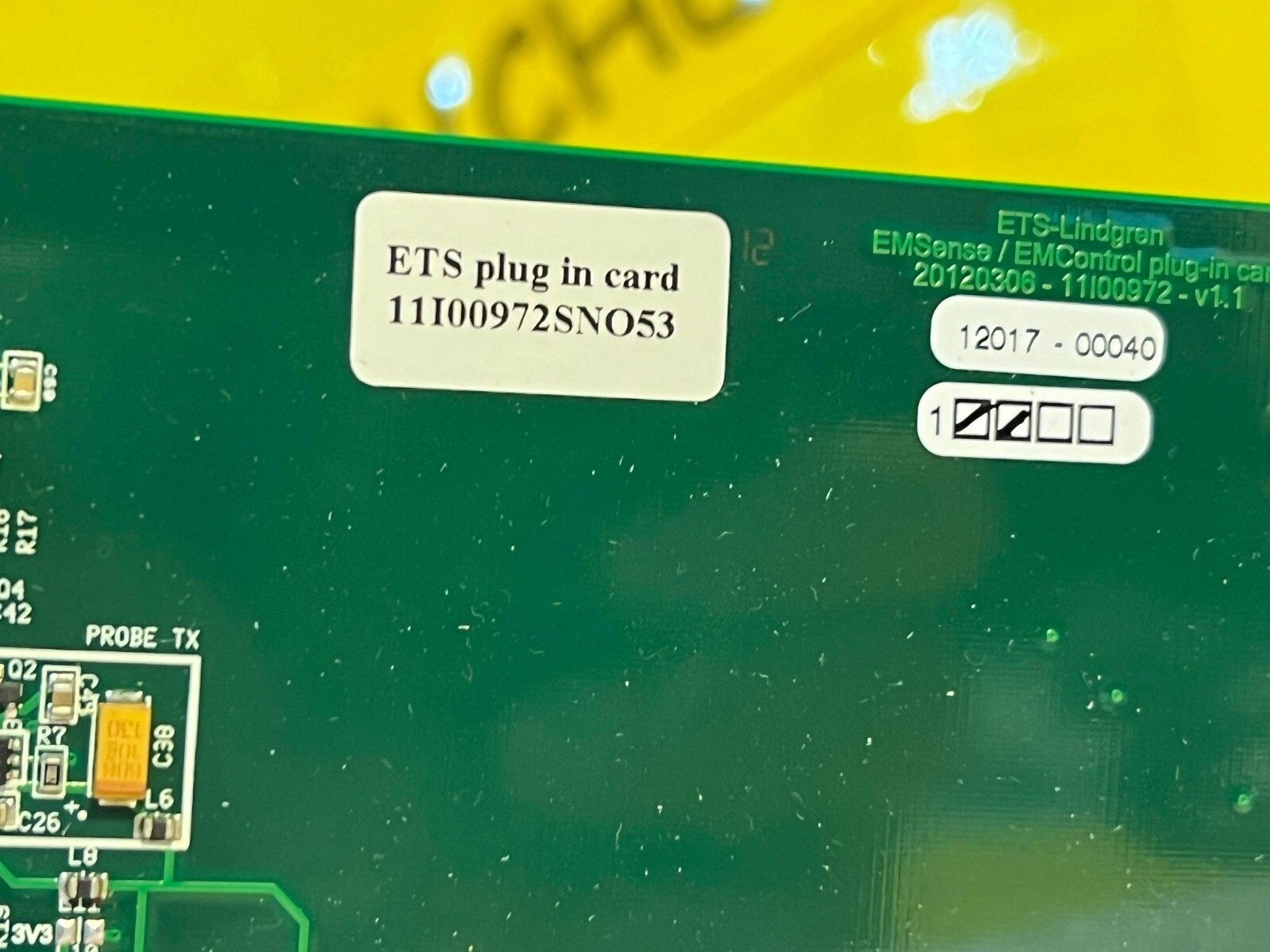 ETS-Lindgren 7007-001 EMSenseTM EMF Probe Plug-in Card f E-field probes Emcenter | eBay