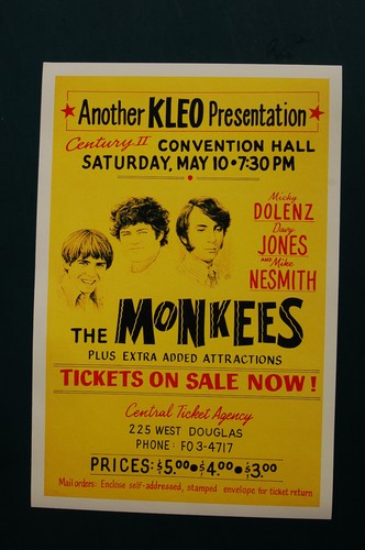 The Monkees Concert Poster 1966 Convention Hall____ | eBay