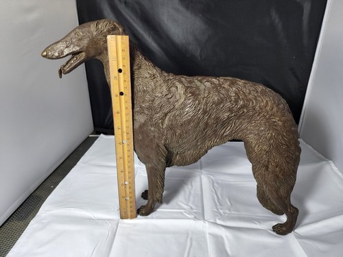 Rare vintage Ric Chashoudian bronze Borzoi dog (Russian Wolfhound) | eBay