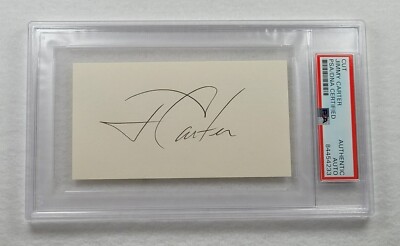 Rare JIMMY CARTER Signed Cut Signature-39th US PRESIDENT-PSA ...