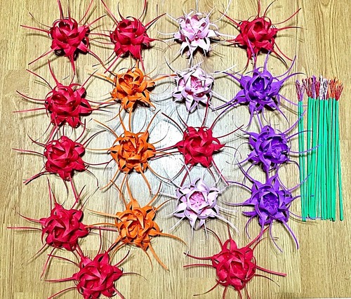 Origami spider Lily Paper Flower Centerpiece wedding anniversary decor ...