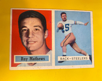 RS19840 1957 Topps #63 Ray Mathews STEELERS | eBay