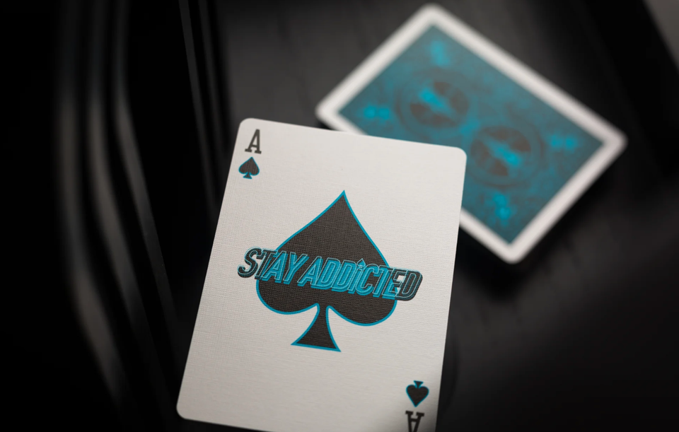 Bicycle Cool-Blue NEON Rider Back Playing Cards Deck | By: Card ...