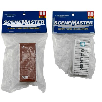 Walthers Scene Master HO Scale 20' Corrugated Container Maersk / APL ...