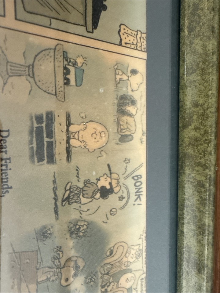 Charles Schulz Last Peanuts Comic Strip Feb. 13, 2000 Snoopy Charlie ...