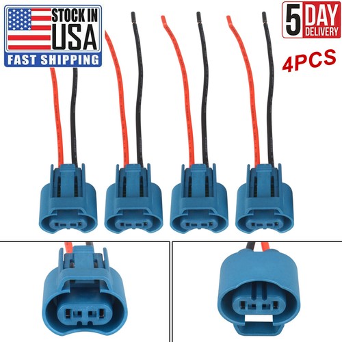 4 Wire Pigtail Female U 9005 HB3 Two Harness Head Light High Beam ...
