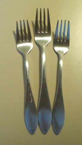 3 Piece Lot Oneida 18/8 Stainless Flatware MORRISON Dinner Fork + 2 ...