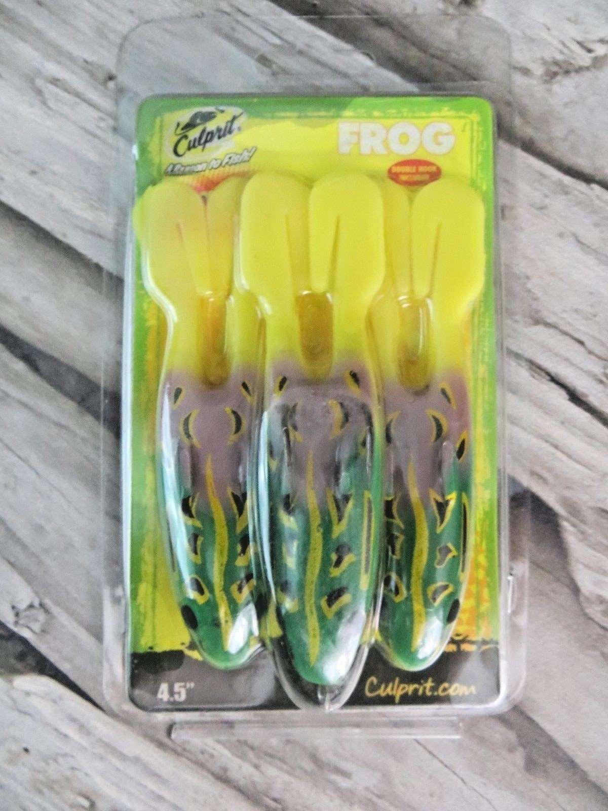 3+PACKAGES+-+CULPRIT+ULTIMATE+FROG+-+4+1%2F2%22+BASS+FISHING+FROG ...