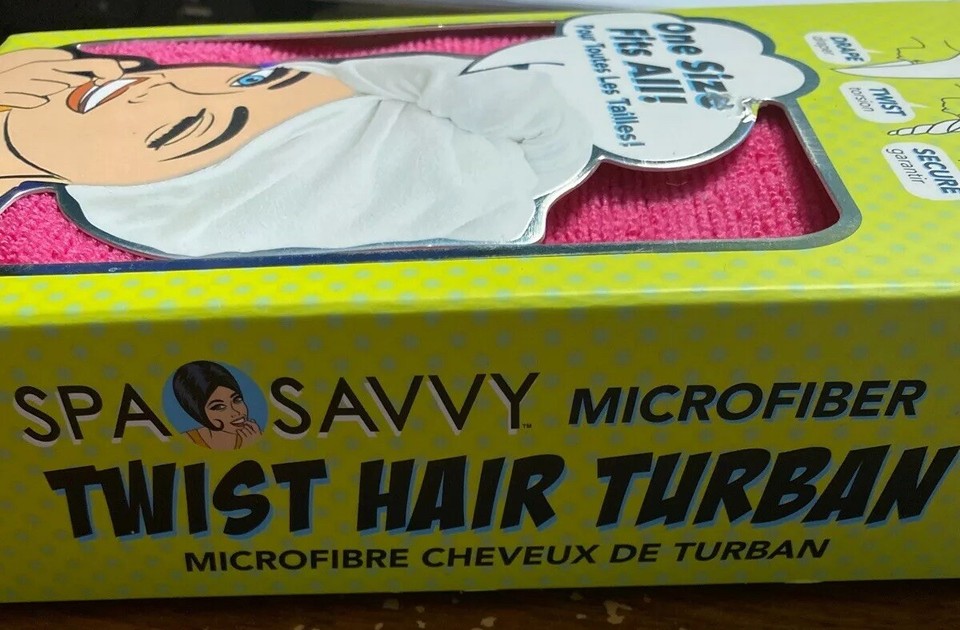 SPA SAVVY Microfiber Twist Hair Turban | eBay