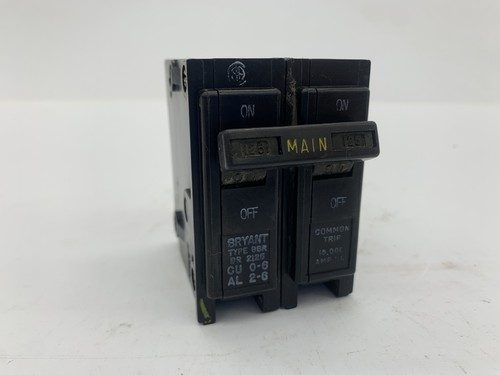 Bryant BR2125 125 Amp 2 Pole 120 Volt Circuit Breaker | eBay