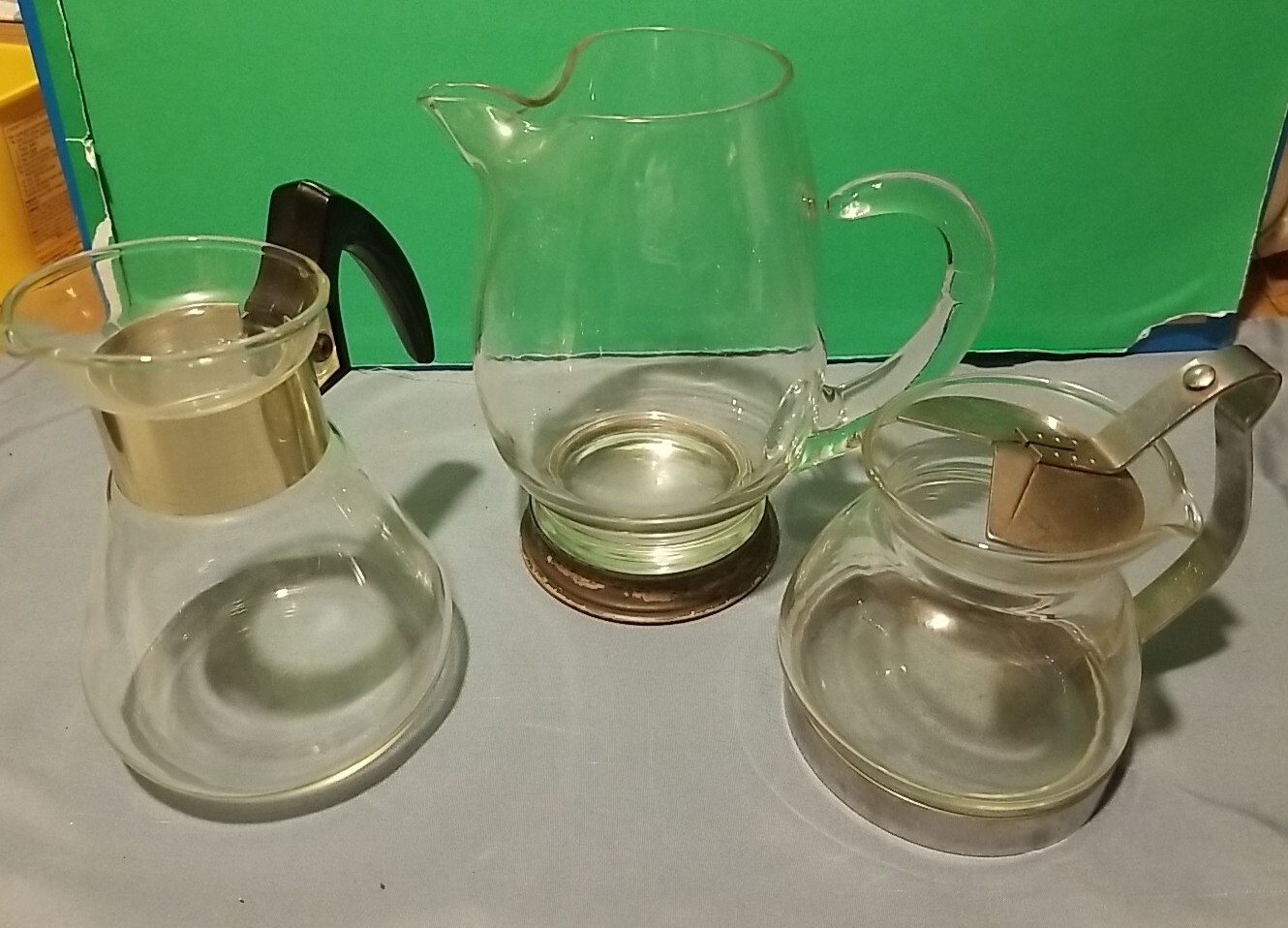 Set Of 3 Pyrex Ware TeaPot 6610-2,Corning Ware Clear Teapot, Lg. Clear ...
