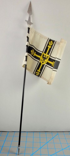 coo model teurtonic knight weathered flag with pole 1/6 scale toys ...