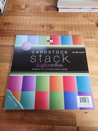 dcwv cardstock stack bright metallics 12x12 scrapbooking | eBay