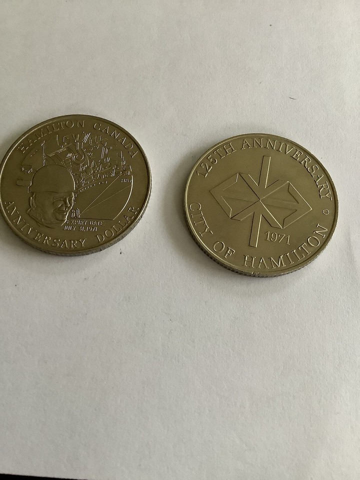 1971 City of Hamilton Canada 125th Anniversary Dollar coins x 2 | eBay