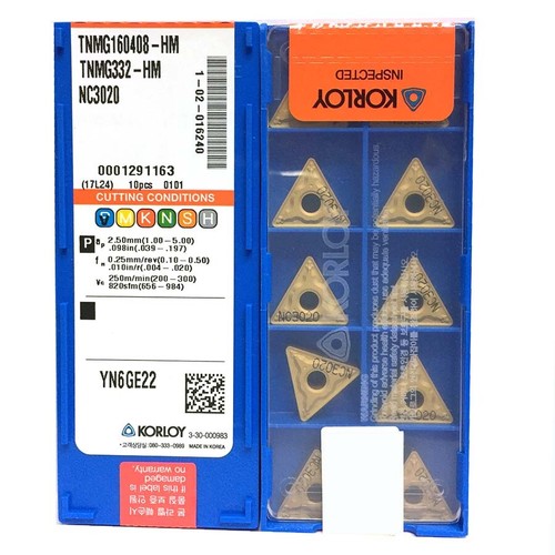 KORLOY TNMG160408-HM NC3020 Carbide Inserts CNC TOOL # | eBay