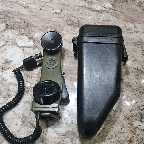 Vintage U.S. Army Military Field Telephone Set TA-1/PT & Carrying Case ...