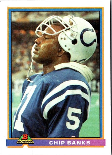 1991 Bowman Chip Banks #209 Indianapolis Colts Football Card | eBay