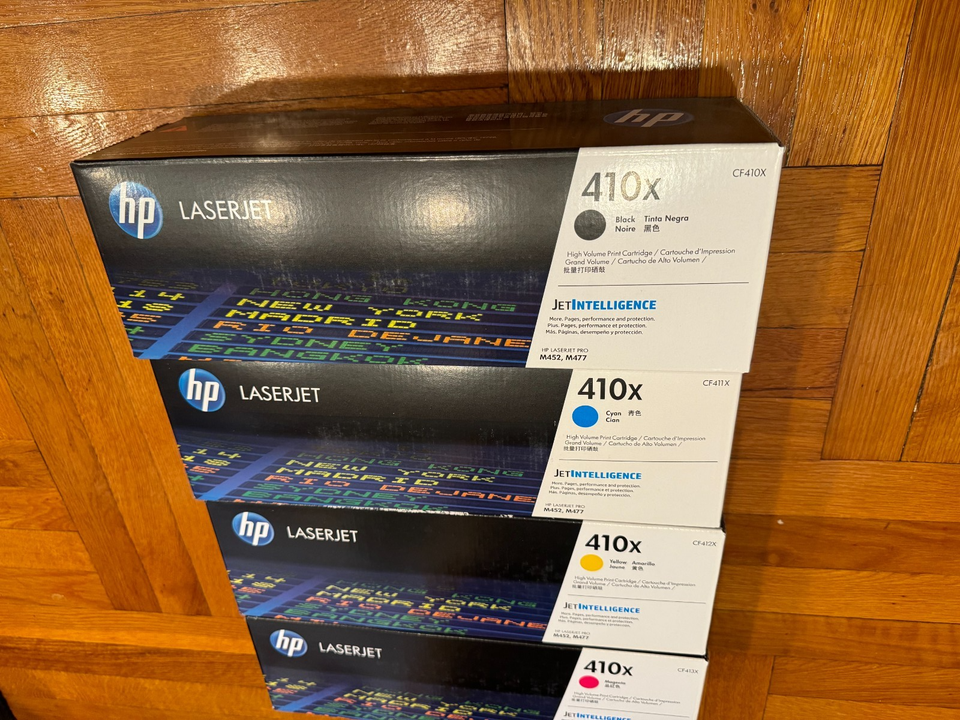 HP Toner Cartridges 410X High Yield NEW CF411X CF412X CF413X CF410X ...
