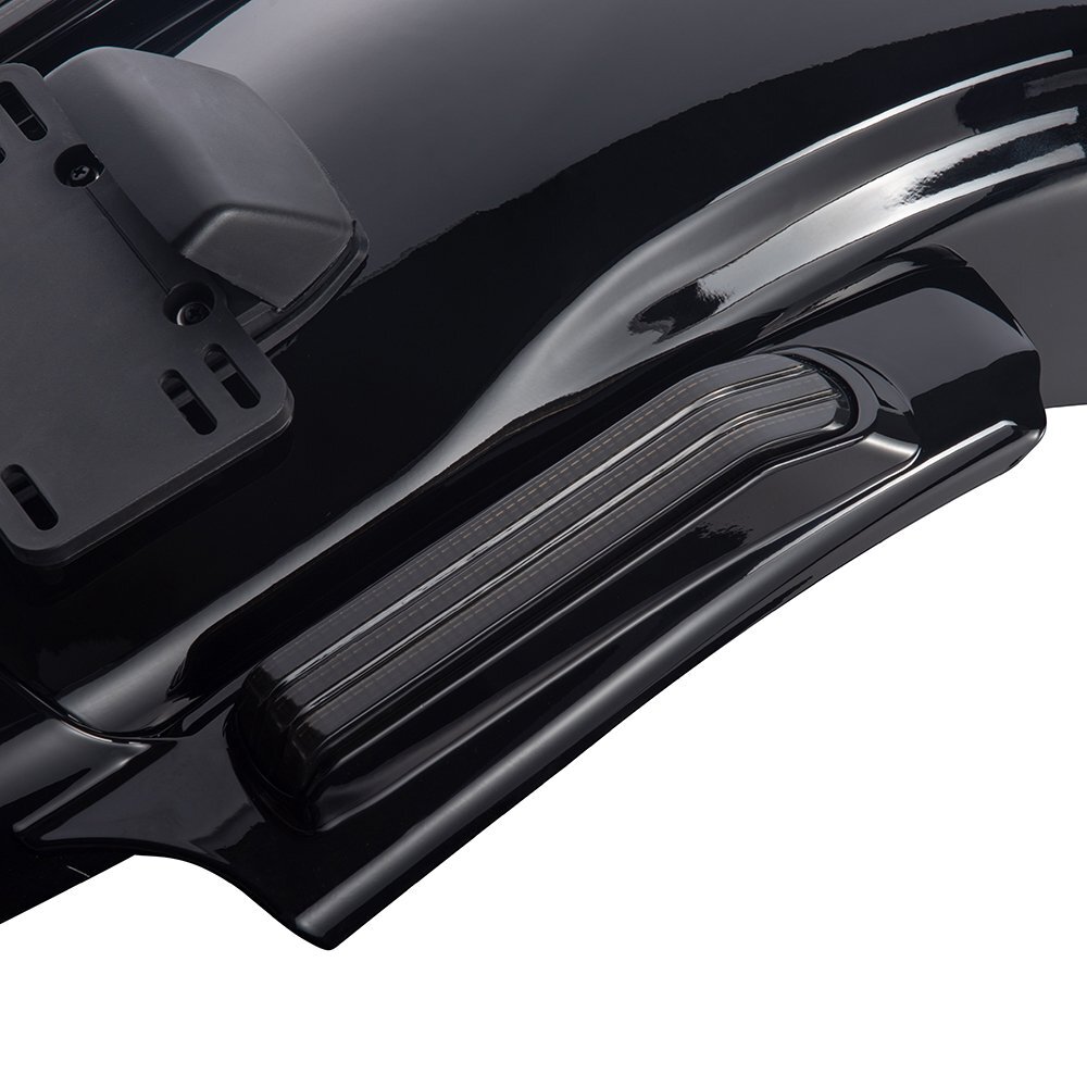Vivid Black CVO Style Rear Fender System For Harley Davidson Touring ...