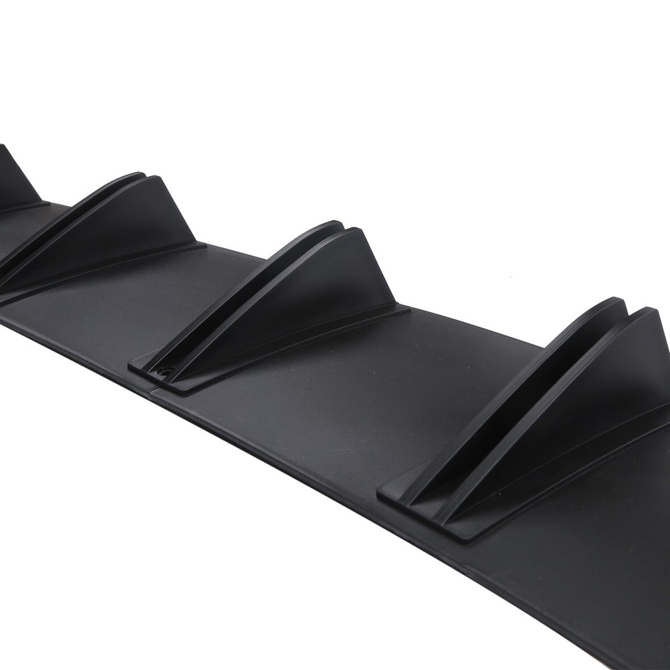 Rear Bumper Diffuser Lip Splitter Spoiler Shark Fins Black for Toyota ...